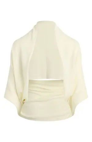 FAVORITE DAUGHTER The Lightweight Knit Wrap Scarf - Ivory