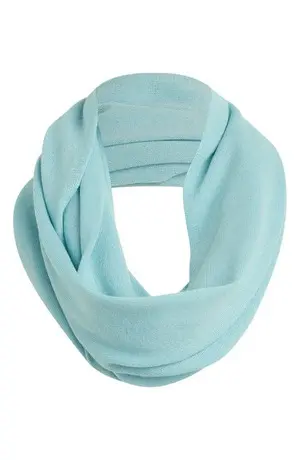 FAVORITE DAUGHTER The Lightweight Knit Wrap Scarf Light Blue
