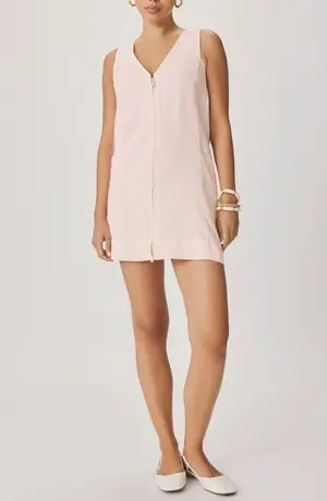 Splendid Lounge Zip Front Mini Dress