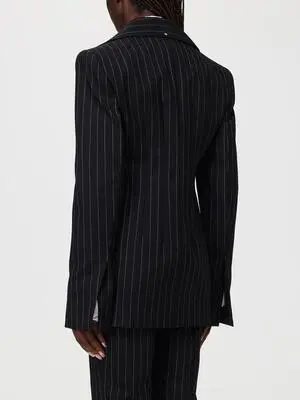Sportmax Pinstriped Virgin Wool Blazer