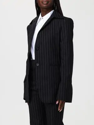 Sportmax Pinstriped Virgin Wool Blazer