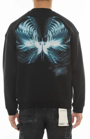 CULT OF INDIVIDUALITY Cotton Fleece Graphic Sweatshirt