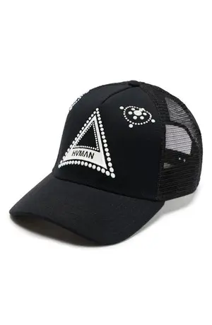CULT OF INDIVIDUALITY Triangle Logo Snapback Trucker Hat - Black