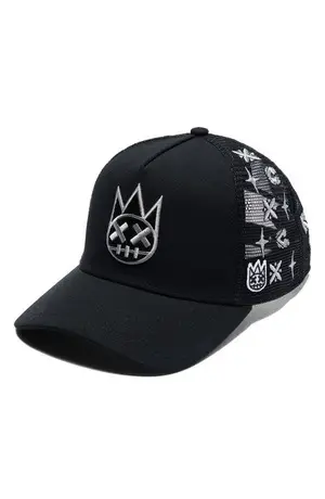 CULT OF INDIVIDUALITY Shimuchan Logo Embroidered Trucker Hat - Black