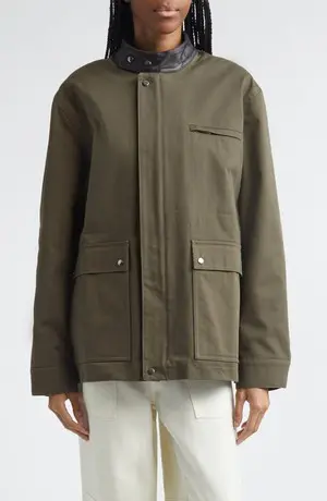 WALES BONNER Vision Cotton Field Jacket - Olive/black