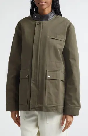 WALES BONNER Vision Cotton Field Jacket - Olive/black