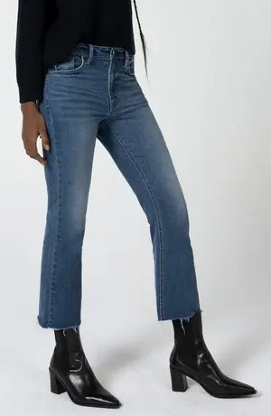 UNPUBLISHED Marlow Raw Hem Crop Jeans