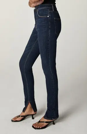 UNPUBLISHED Ella Slit Hem Skinny Jeans - Alameda