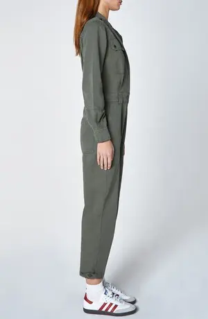 UNPUBLISHED Janna Long Sleeve Cotton Utility Jumpsuit
