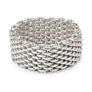 Tiffany & Co. Sterling Silver Somerset Mesh Ring
