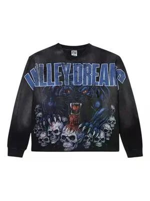 VALE FOREVER Graphic Thermal Sweatshirt - Black