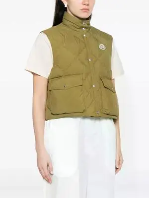 Moncler Biois Quilted Pocket Gilet - Green