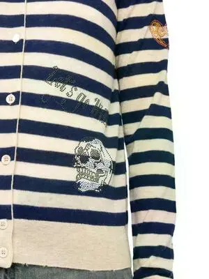 Zadig&Voltaire Missya Striped Cashmere Cardigan