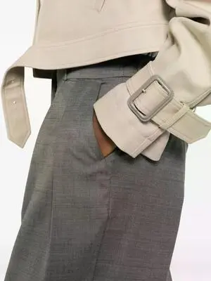 THE FRANKIE SHOP Pleated Straight Trousers
