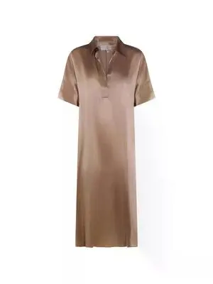 Antonelli Firenze Midi Shirt Dress - Neutrals