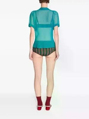 Dries Van Noten Striped Micro Shorts