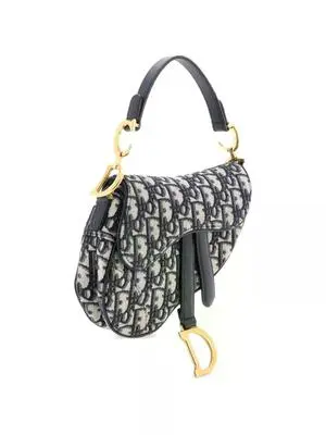 Dior Saddle Oblique Canvas Mini Shoulder Bag - Blue