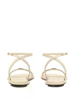 SERGIO ROSSI Surge Ankle-strap Sandals - Neutrals