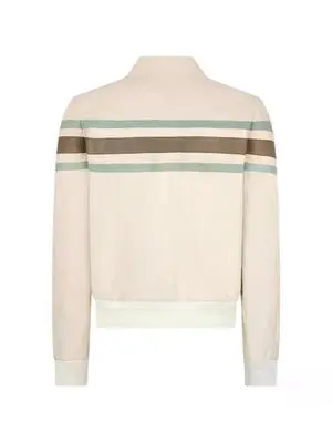 Dsquared2 Striped Leather Jacket