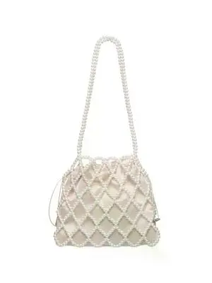 0711 TBILISI Belle Beaded Shoulder Bag - Neutrals