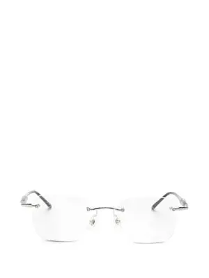 Montblanc Rimless Rectangle Eyeglasses - Silver