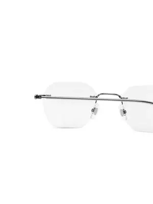 Montblanc Rimless Geometric-frame Eyeglasses - Grey