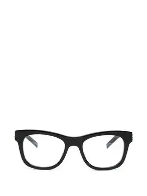 Saint Laurent Saint Laurent Eyewear Monogram Square-Frame Glasses Black