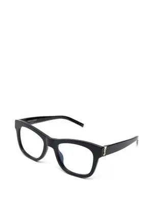 Saint Laurent Monogram Square-frame Glasses - Black