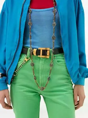 Versace Leather Belt - Black