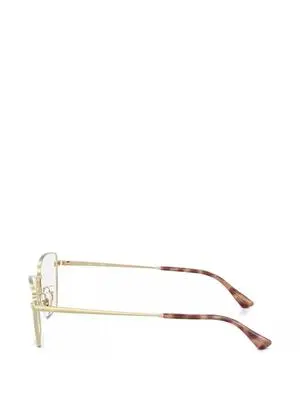 Ray-ban Geometric Frame Glasses - Gold