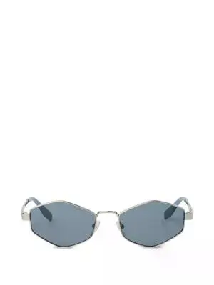 Karl Lagerfeld Monogram Geometric Sunglasses - Silver