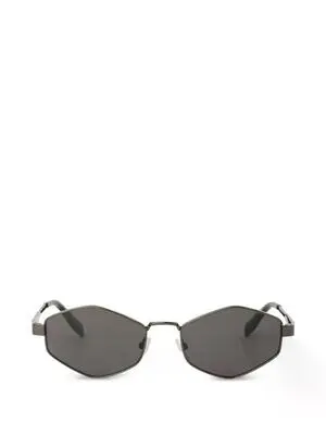 Karl Lagerfeld Monogram Geometric Sunglasses - Grey