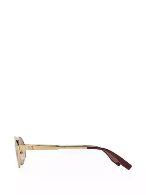 Karl Lagerfeld Monogram Logo Round-frame Sunglasses