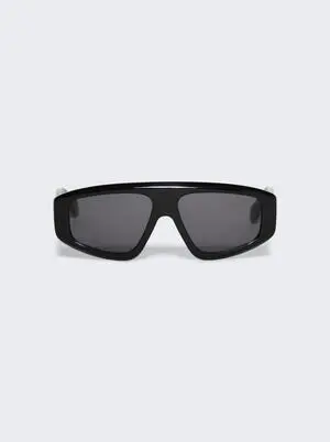 ALAÃA Aviator Mask Sunglasses - Black