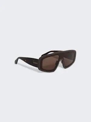 ALAÃA Aviator Mask Sunglasses
