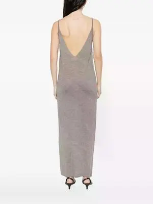 LISA YANG Albina V-neck Midi Dress