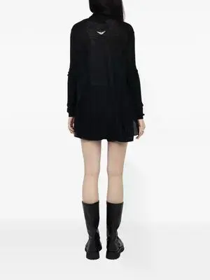 Zadig&Voltaire Robyn Cardigan With Rhinestones - Black