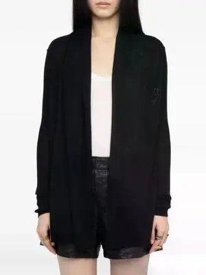Zadig&Voltaire Robyn Cardigan With Rhinestones - Black