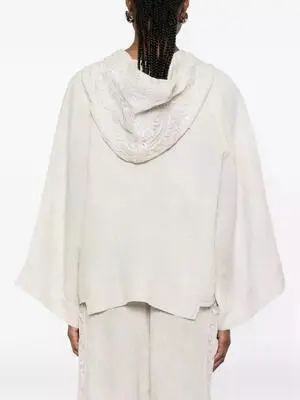 MAURIZIO BRASCHI Hooded Buttoned Jacket
