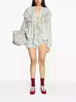 Dries Van Noten Ruffled Hem Shorts