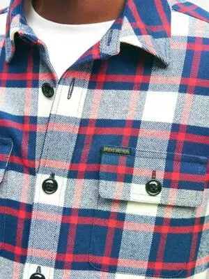 Brooks Brothers Plaid Pocket Cotton Overshirt