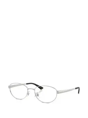 Ray-ban Oval-frame Eyeglasses - Silver
