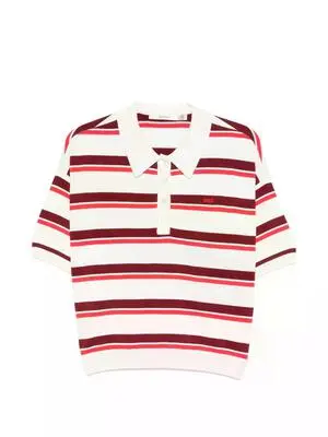 GESTUZ Striped Polo Shirt