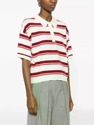 GESTUZ Striped Polo Shirt