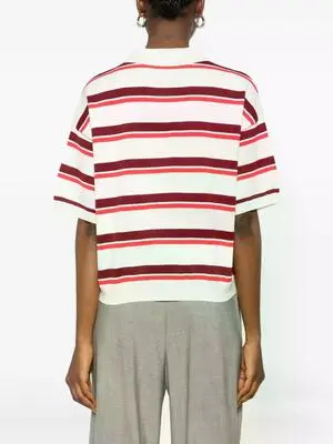 GESTUZ Striped Polo Shirt