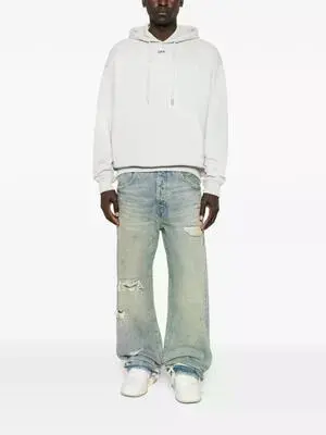 Off-White Logo-print Hoodie - Grey