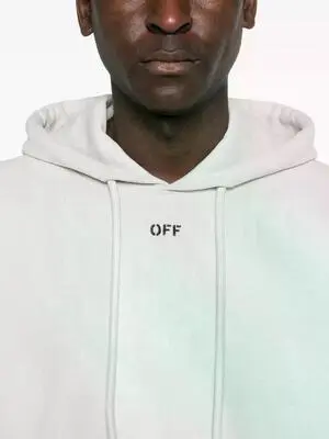Off-White Logo-print Hoodie - Grey