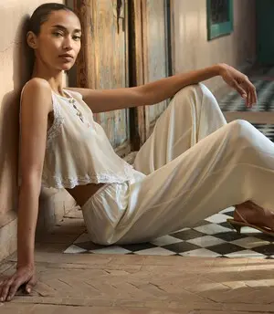 DÔEN Lavon Wide Leg Pant - Candlelight
