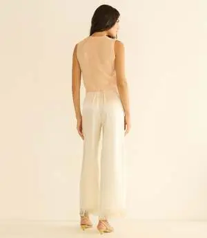 DÔEN Lavon Wide Leg Pant - Candlelight