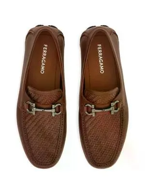 FERRAGAMO Gancini Driver Loafers